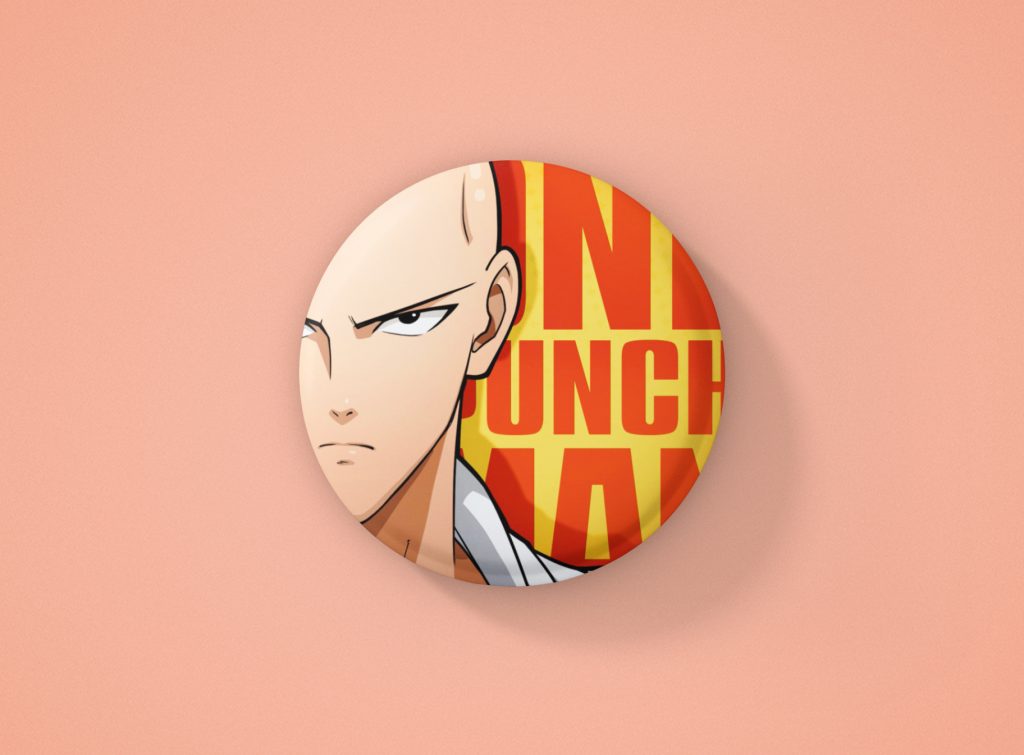 One Punch Man – Saitama – Badge – THEKFANDOMSTORE