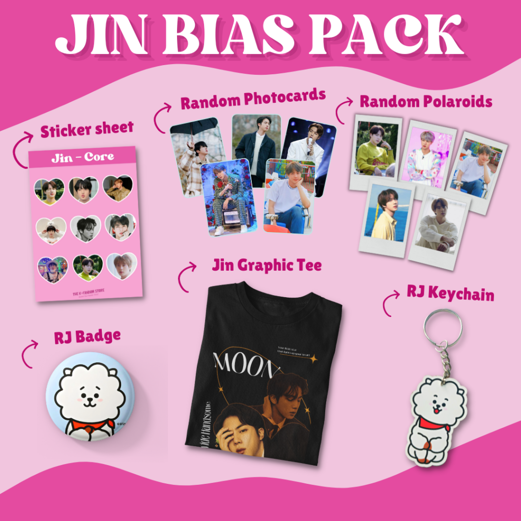 BTS Jin Bias Pack #2 – THEKFANDOMSTORE