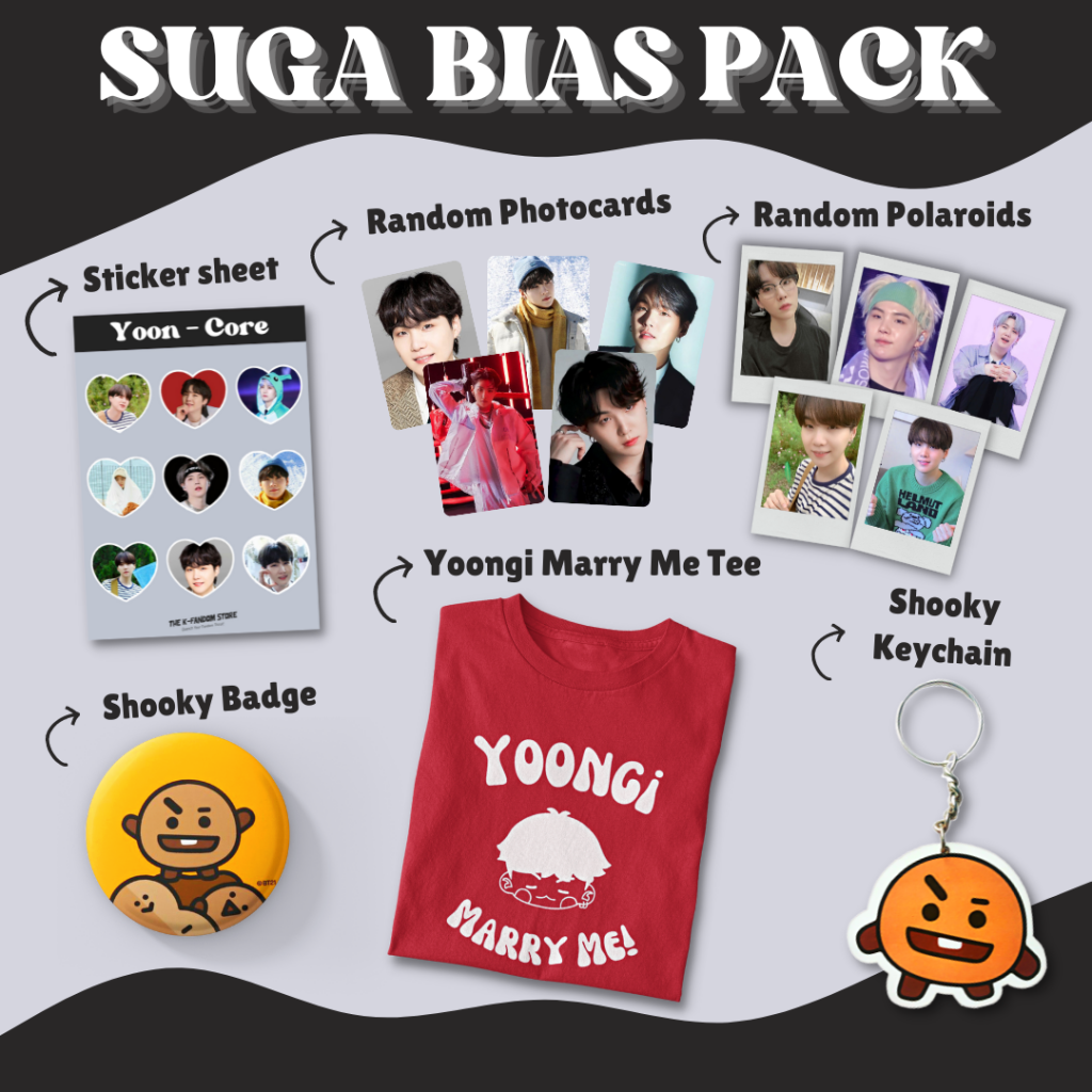 BTS Suga Bias Pack #2 – THEKFANDOMSTORE