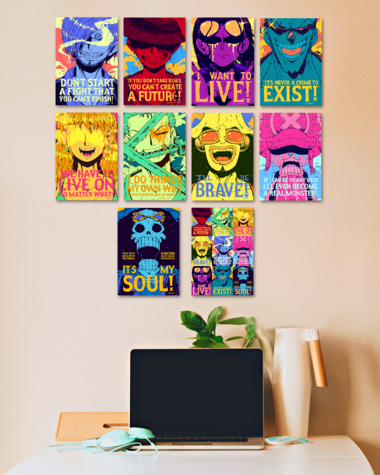 One Piece Quote Poster – Pack of 10 A4 Size Posters – THEKFANDOMSTORE