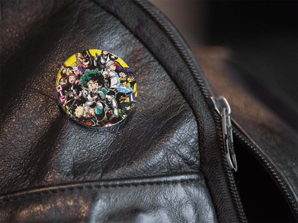 Pack of 3 Anime Badges – JJK Gojo + Demon Slayer + My Hero Academia ...