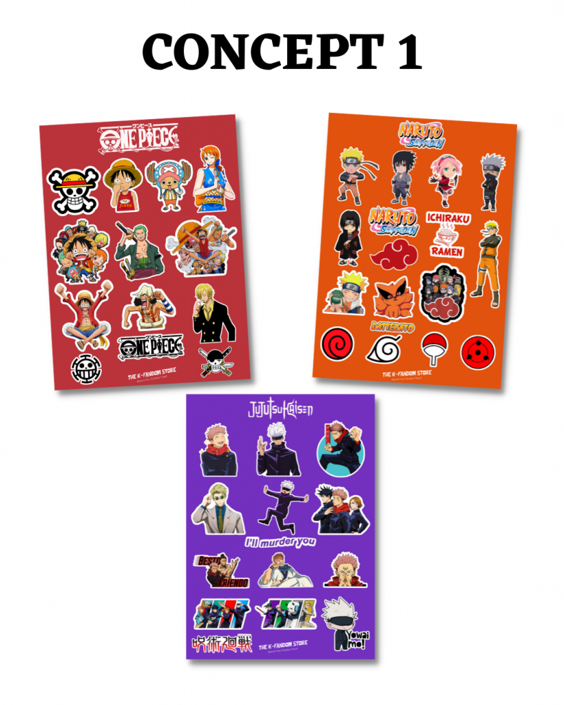 Anime – Sticker Sheet Combo – THEKFANDOMSTORE