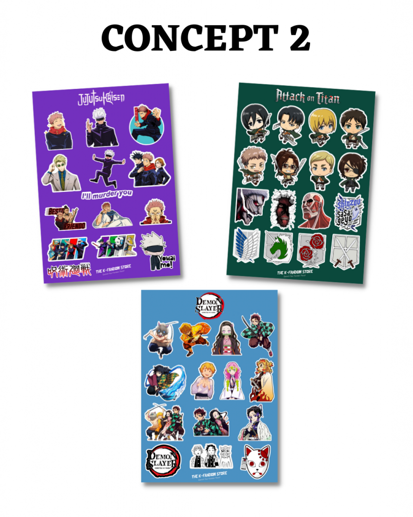 Anime - Sticker Sheet Combo - THEKFANDOMSTORE