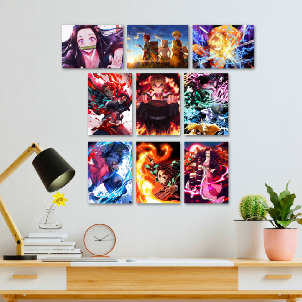 Demon Slayer Poster- Pack of 9 A6 Size Posters – THEKFANDOMSTORE