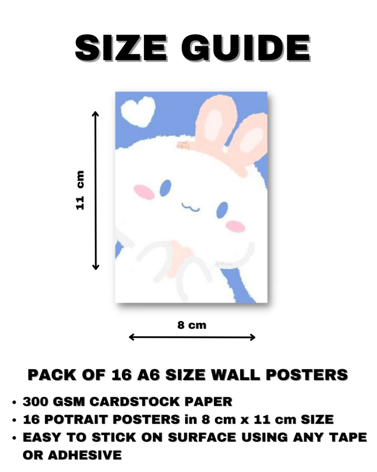 Cute Kawaii Posters – Pack of 16 – THEKFANDOMSTORE