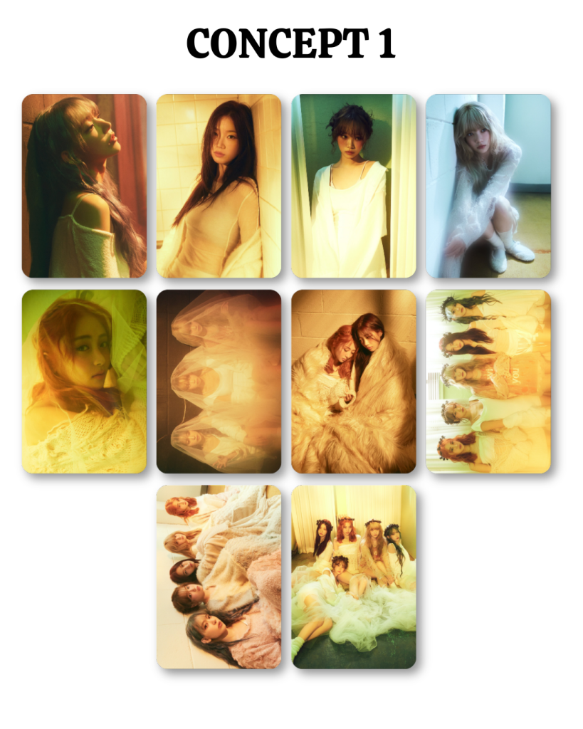 Le Sserafim - Easy Concept Photocards - THEKFANDOMSTORE