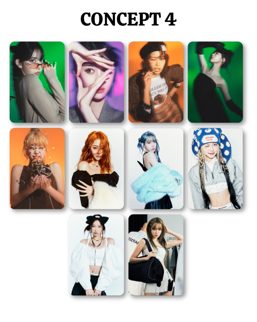 Le Sserafim - Easy Concept Photocards - THEKFANDOMSTORE