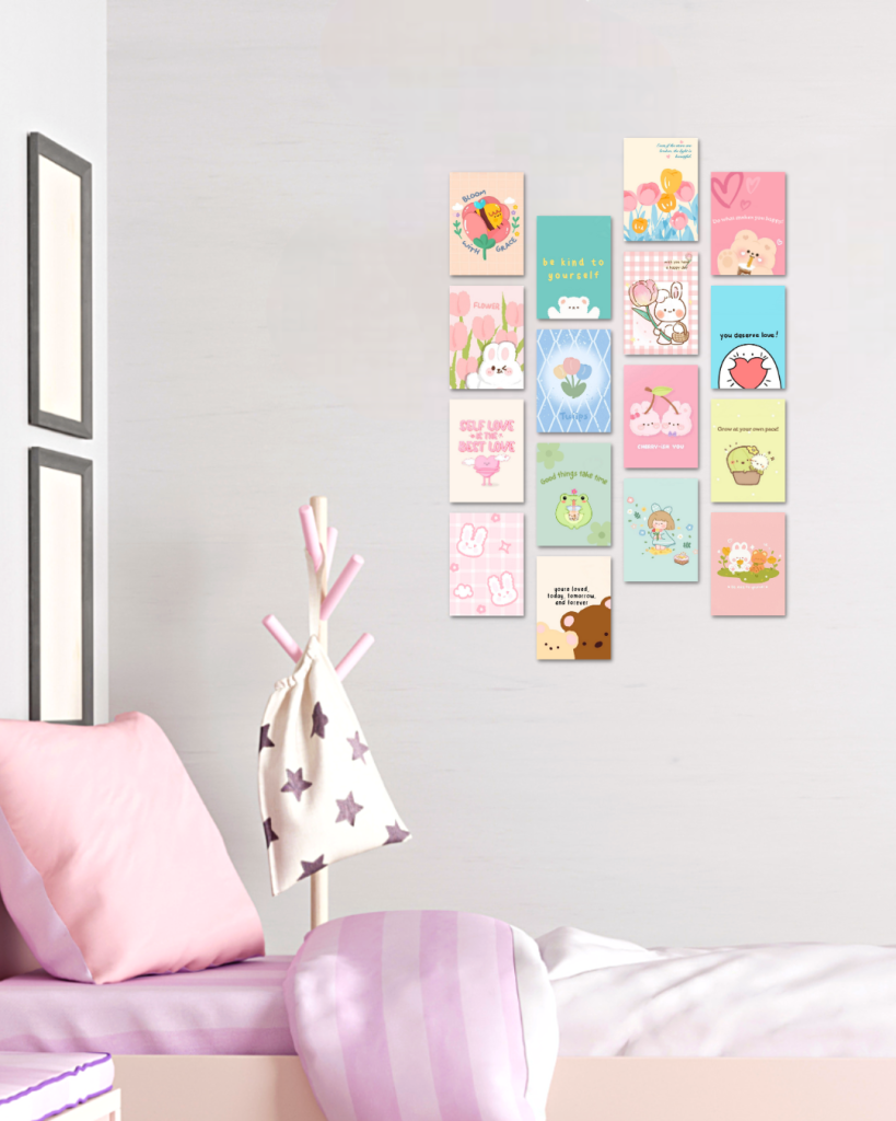 Cute Kawaii Affirmation Posters – Pack of 16 – THEKFANDOMSTORE