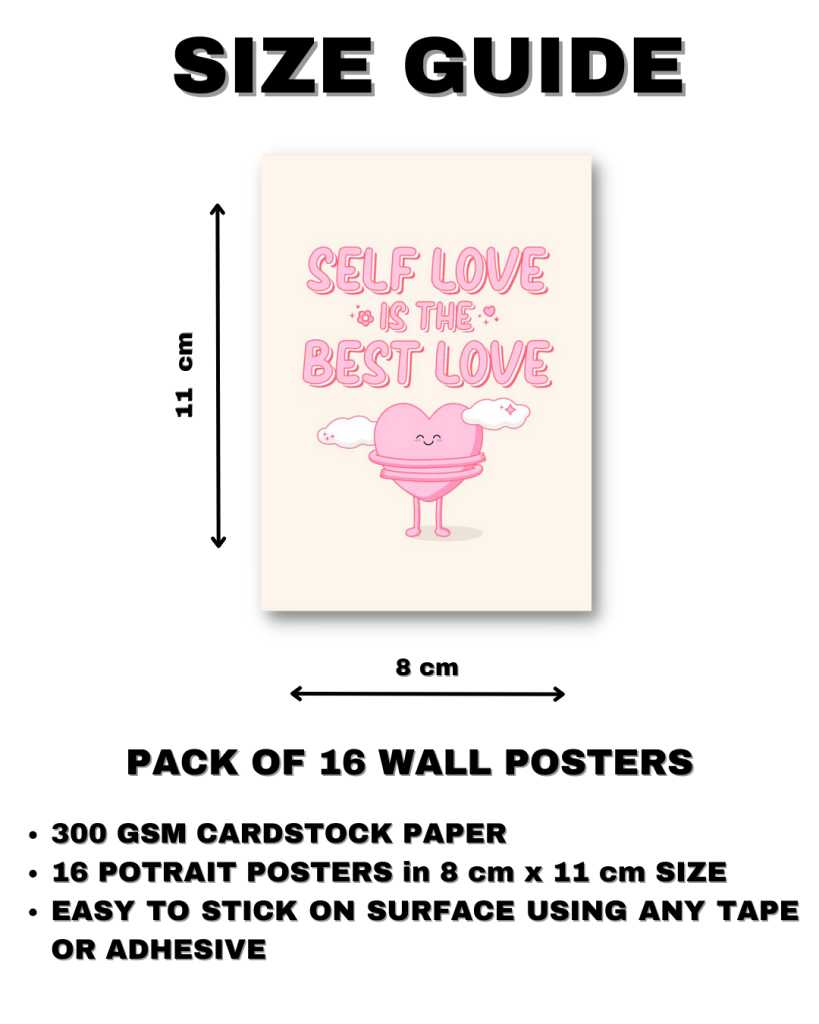 Cute Kawaii Affirmation Posters – Pack of 16 – THEKFANDOMSTORE