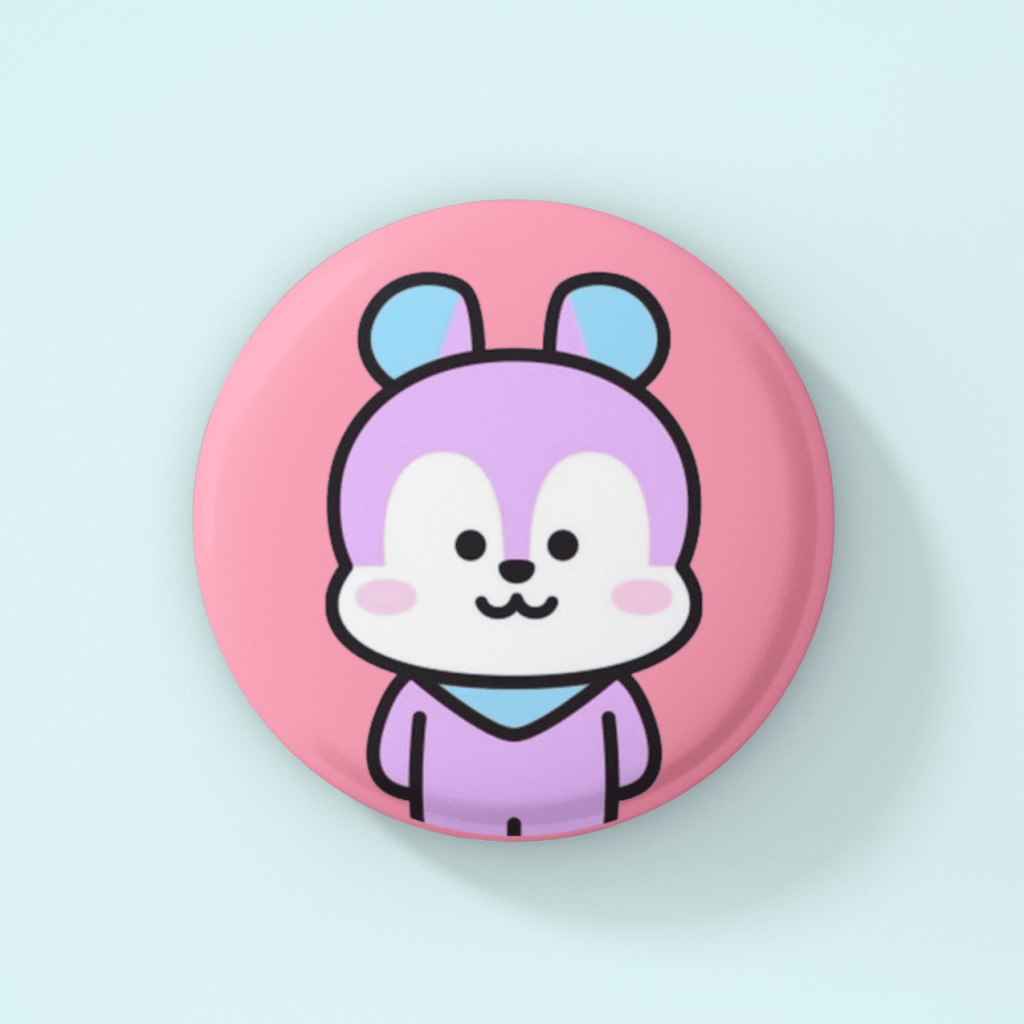 BTS BT21 – New Mang Badge – THEKFANDOMSTORE