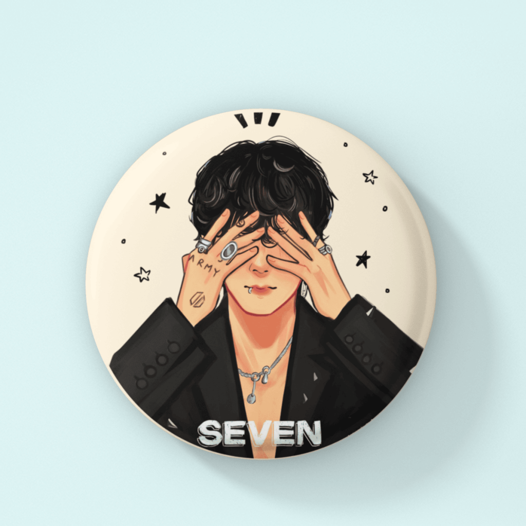 BTS Jungkook - Seven Badge - THEKFANDOMSTORE