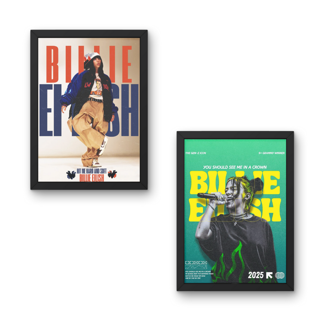 Billie Eilish – Framed Poster – THEKFANDOMSTORE
