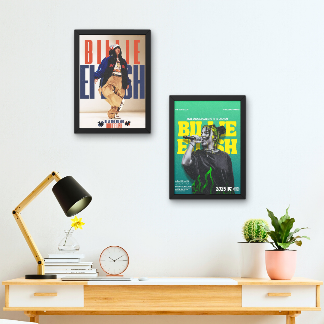 Billie Eilish – Framed Poster – THEKFANDOMSTORE