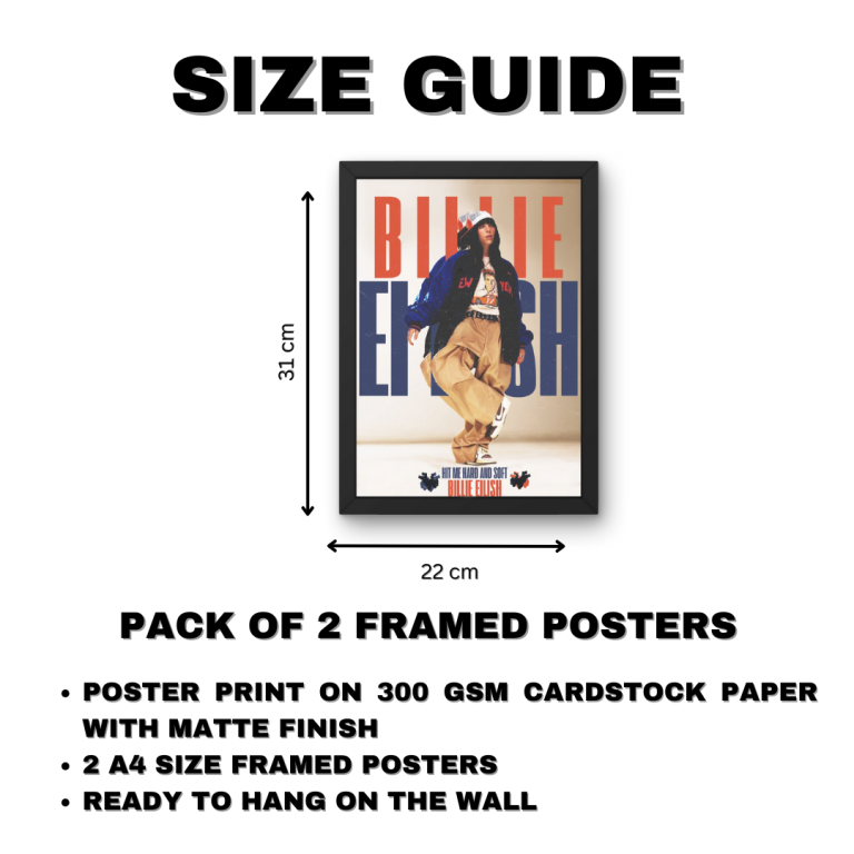 Billie Eilish – Framed Poster – THEKFANDOMSTORE